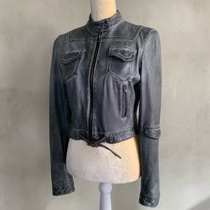 BLUR | Jackets & Coats | Blur Leather Moto Jacket | Poshmark